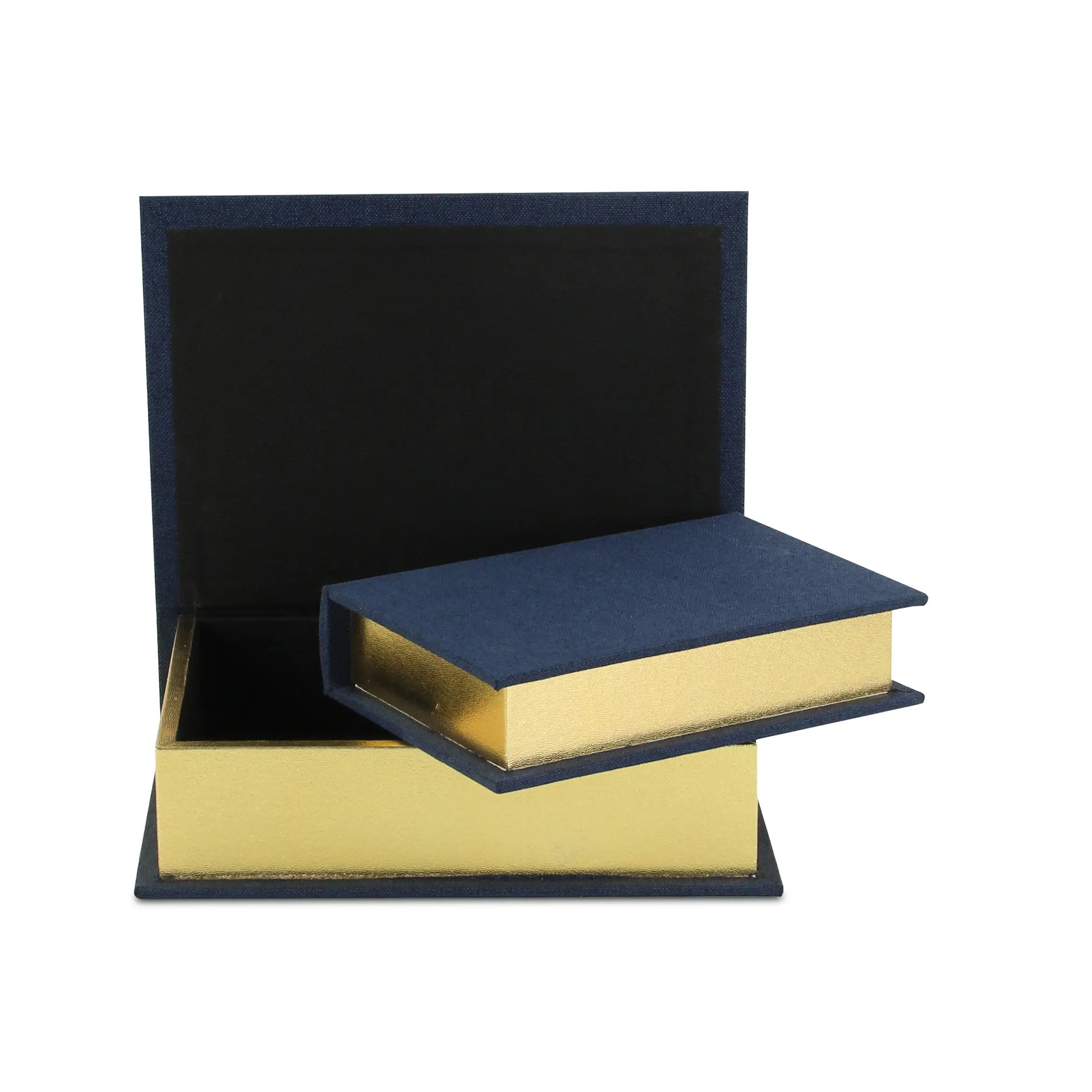 Canter Isle Navy Blue Linen Book Box Set – TheFinish.co